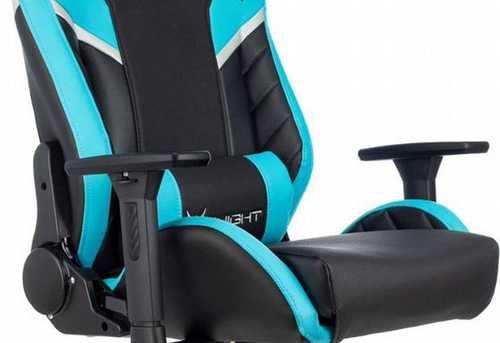 Кресло компьютерное Knight-Thunder черный, голубой