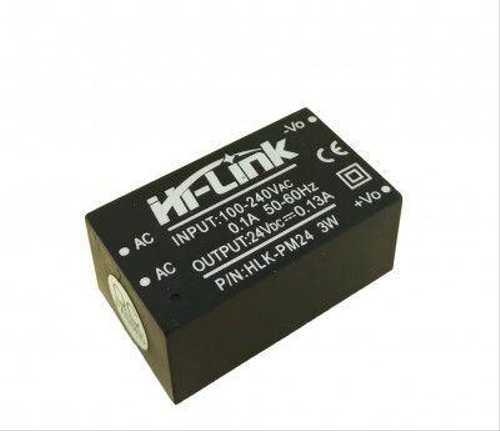 AC/DC конвертер HLK-PM24, 24В 3Вт