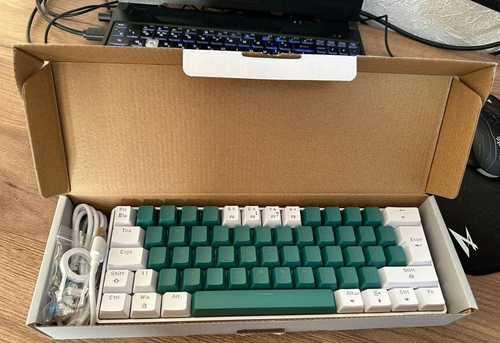Механическая клавиатура ziyoulang T60 зеленая