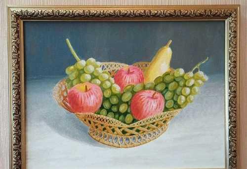 Картина маслом на холсте фрукты