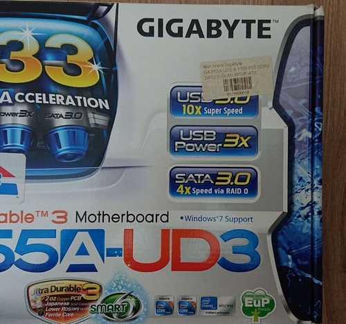 Gigabyte p55-ud3 333 +intel i7-780