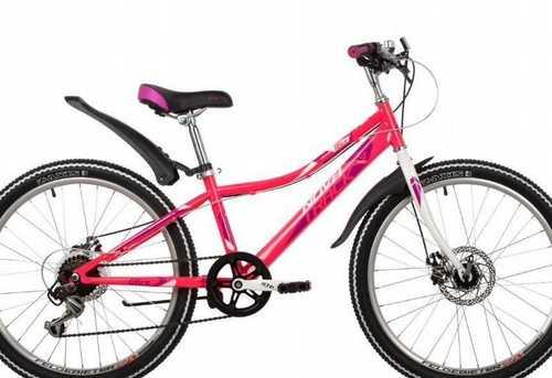 Велосипед подростковый Novatrack Alice 24" розовый