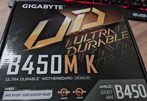 Материнская плата gigabyte B450M K (новая)