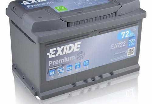 Аккумулятор Exide Premium 72Ач обрат. поляр.EA722