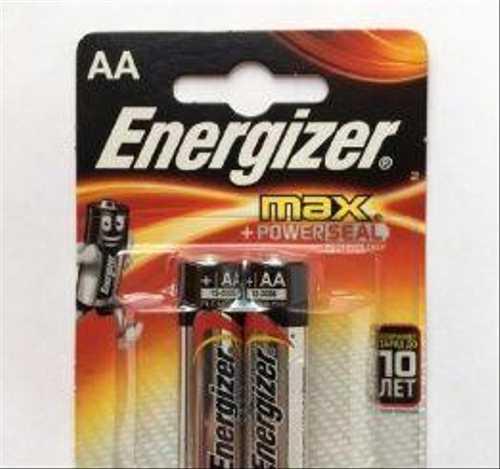 Energizer MAX E91/AA BP2 LR6 RU (2 шт. в уп-ке)