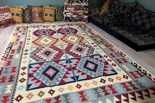 Турецкие двусторонние тканные хб килимы ковры