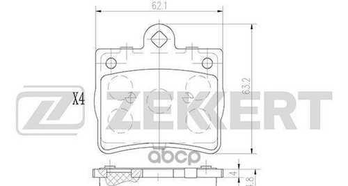 Колодки торм. диск. задн. MB C-Class (W202) 96
