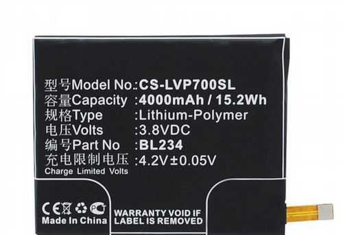 Аккумулятор для Lenovo P70T 3.8V 4000mAh 15.20Wh