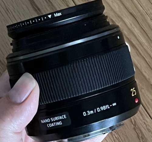 Продам объектив Panasonic 25 mm