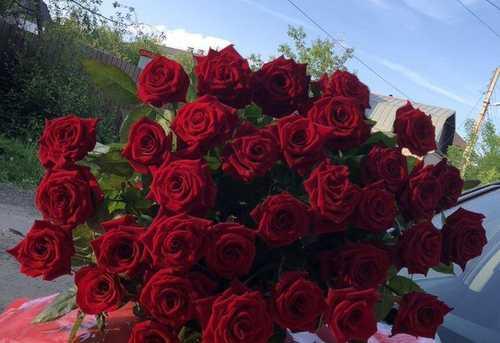 Букет 33 высокие ароматные розы