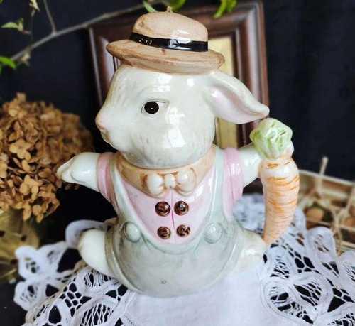 Чайник коллекционный Англия заяц кролик