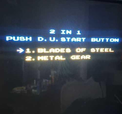 Картридж для денди 2 в 1 metal gearblades of steel
