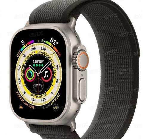 Apple watch Ultra 49mm Trail Loop Black/Gray M/L