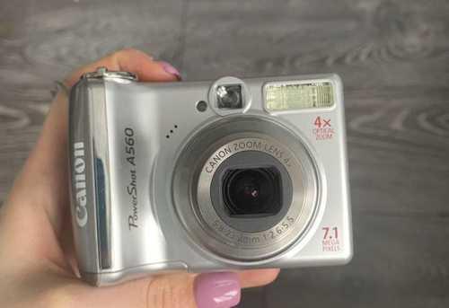 Компактный фотоаппарат Canon powershot A560