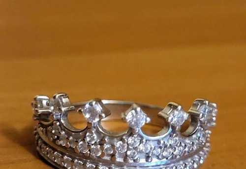 Серебряное кольцо женское 17 размер