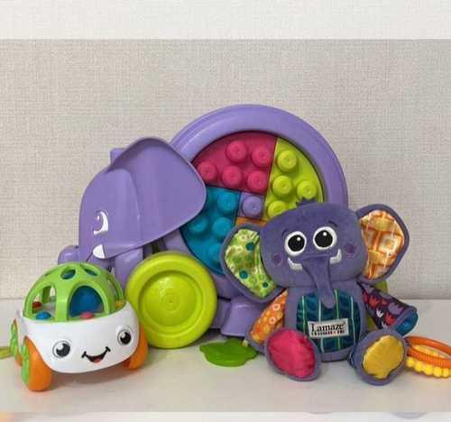 Игрушки для малышей слон mega Bloks, Lamaze