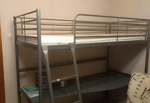Кровать чердак IKEA металлическая
