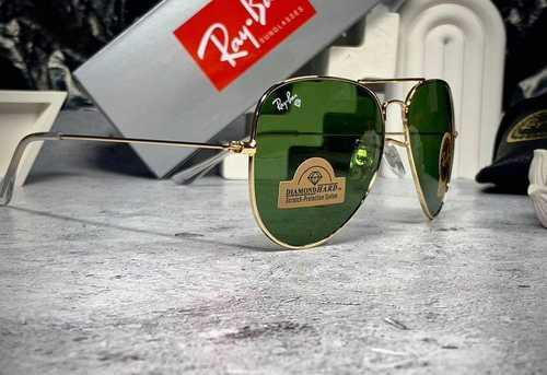 Очки Ray Ban Aviator золотые