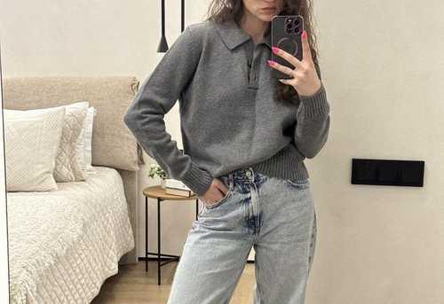 Свитер трикотажное поло zara