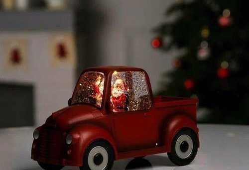 Фигура светодиодная "Дед Мороз в машине"