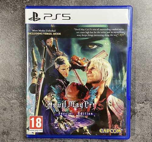 Devil May Cry 5 диск с игрой PS5