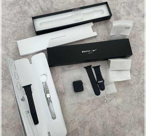 Часы apple watch 3 42mm nike