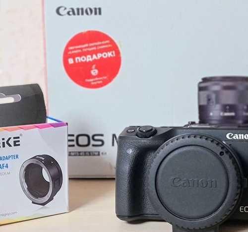 Canon eos M3 body или kit 15-45