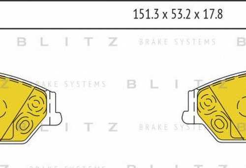 Колодки тормозные дисковые передние blitz BB0540
