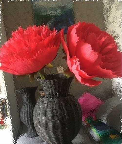 Плетеные карзины вазы