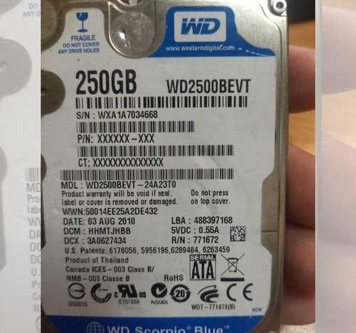 Hdd жёсткий диск 2.5" с win10