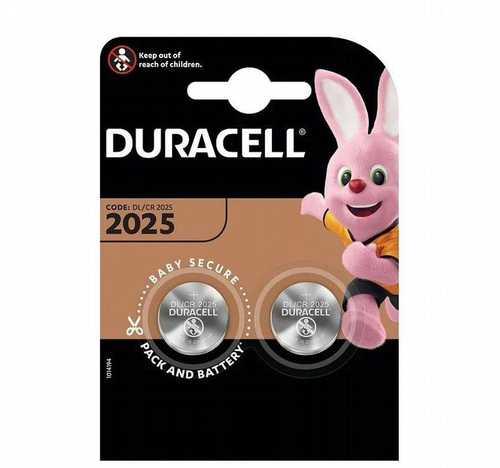 Батарейка литиевая Duracell CR2025 дисковая 3В бли