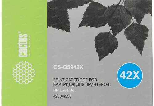 Картридж Кактус Cactus CS-Q5942X черный, с чипом