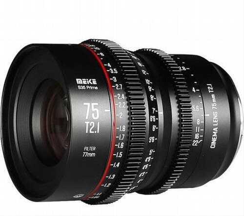 Объектив Meike Prime 75mm T2.1 Cine Lens Canon EF
