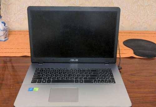 17.3" ASUS VivoBook X705U, 500 ГБ, Pentium 4417U, RAM 6 ГБ, GeForce MX110 2 ГБ