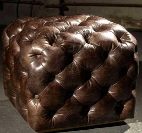 Пуф chesterfield, buttoned leather