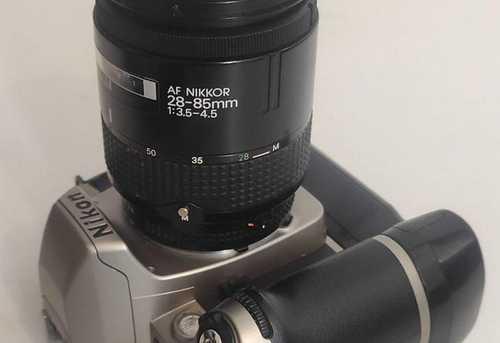 Пленочный фотоаппарат Nikon F80, 28-85, бат. блок