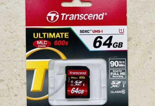 Карта памяти Transcend 64GB Class10 Ultimate