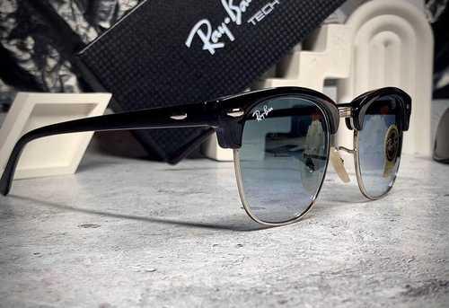 Очки Ray Ban Clubmaster серебристые