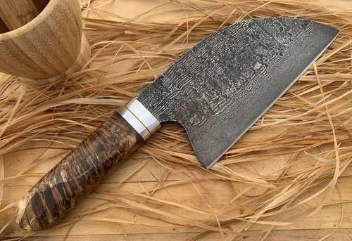 Сербский нож клинок дамасская сталь