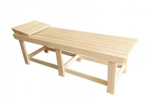 Лежак деревянный/ Мебель из дерева