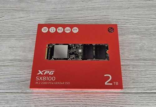 SSD накопитель A-Data XPG SX8100 2тб, M.2 2280