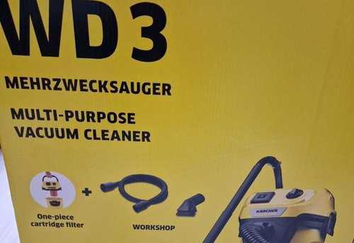 Пылесос Karcher WD 3 P V с розеткой