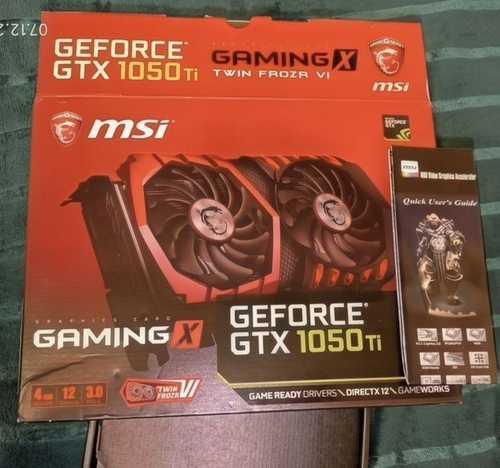 Видеокарта gtx 1050 ti 4gb MSI