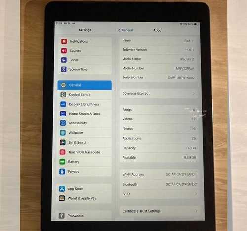 Apple iPad air 2