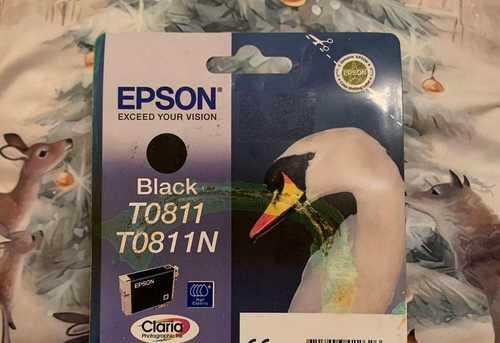 Картридж черный epson T0811 T0811N