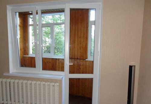 Дверь балконная и окно