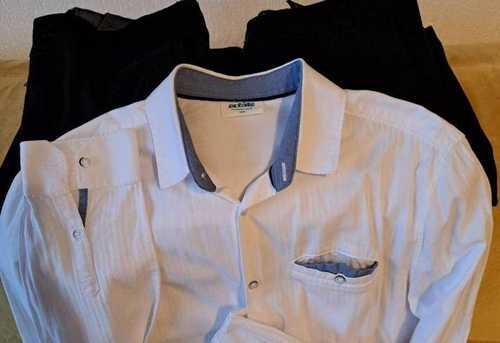 Брюки H&M(2 шт) + рубашка Acoola рост 164