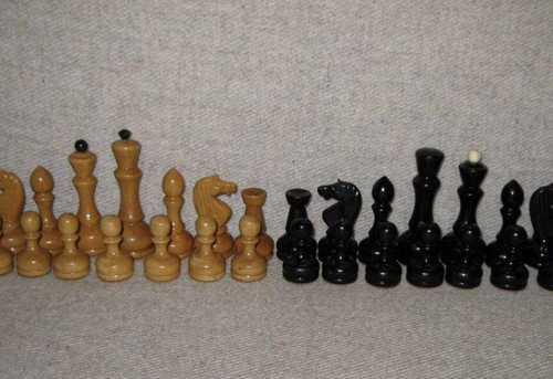 Большие шахматные деревянные фигуры новые