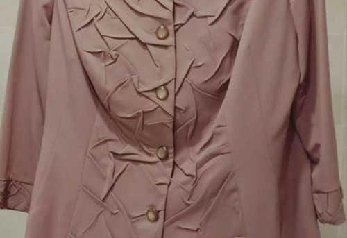 Костюм пиджак и юбка, р54, маломерит