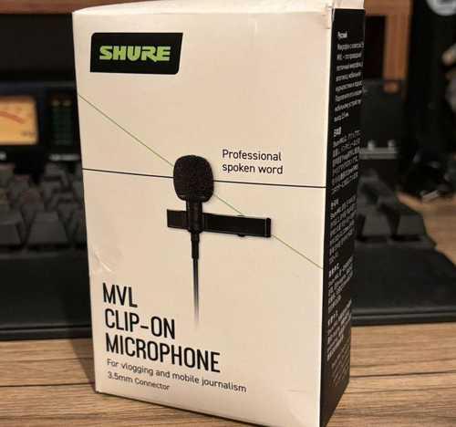 Микрофон петличный shure mvl